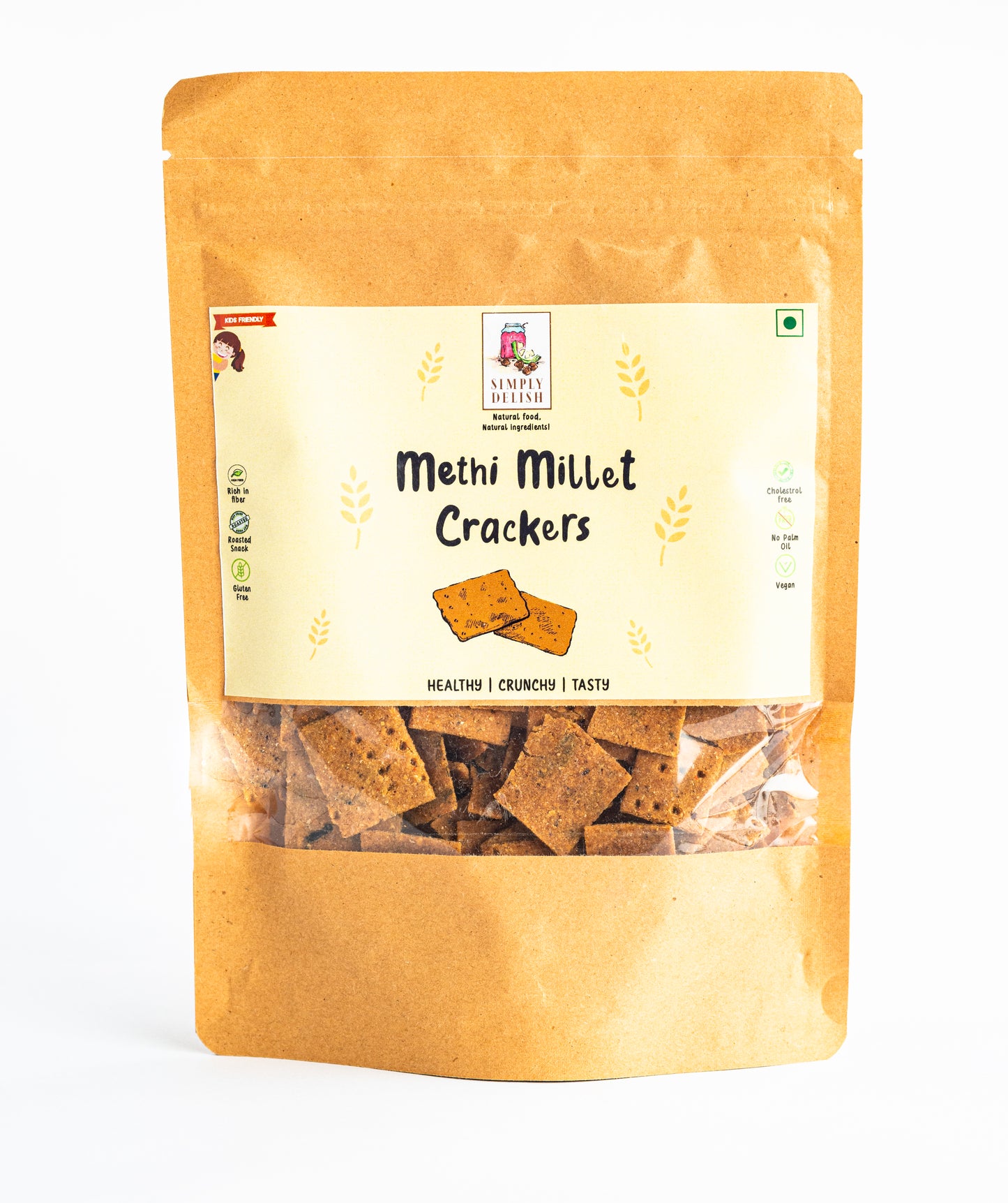Methi Millet Cracker (100gm) – Simply Delish